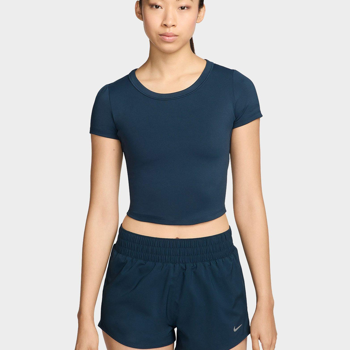 สีฟ้า Nike เสื้อยืดผู้หญิง Dri-FIT Cropped - JD Sports Thailand – JD ...