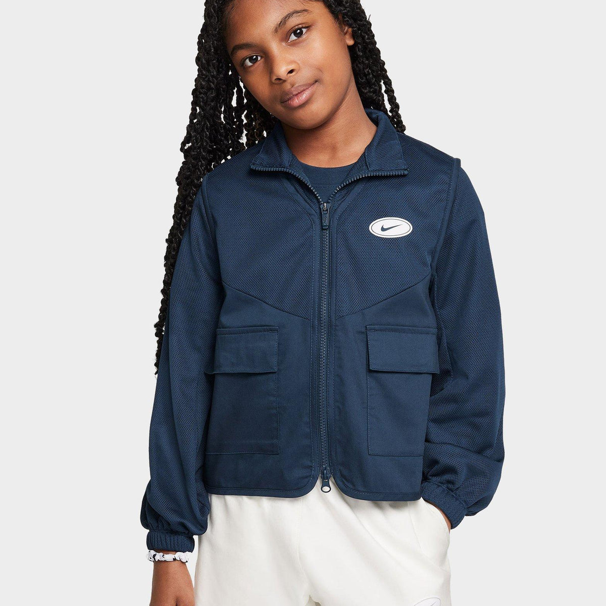 สีฟ้า Nike แจ็คเก็ตเด็กโต (เด็กผู้หญิง) Sportswear - JD Sports Thailand ...