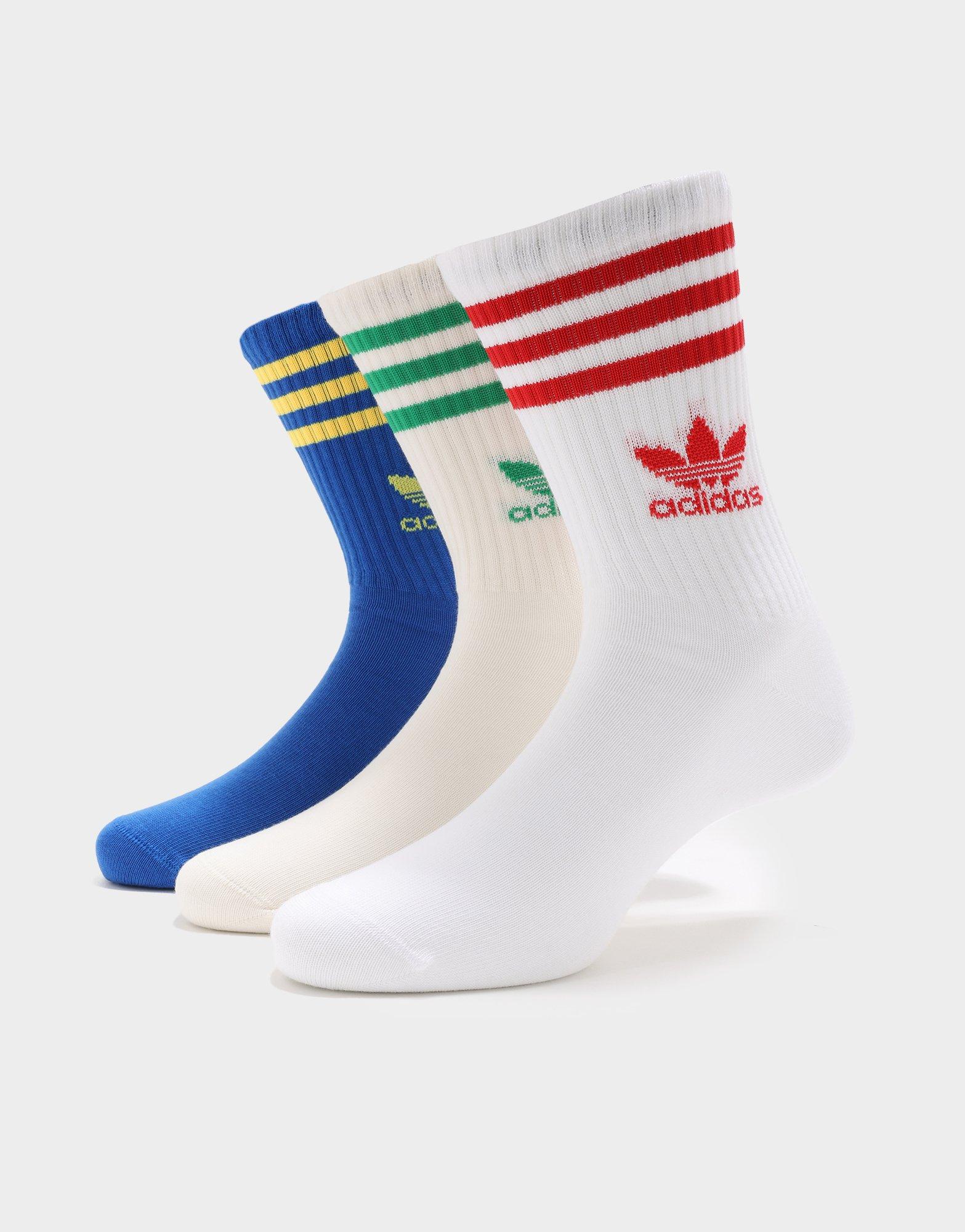 ถุงเท้า Crew 3 Stripe (แพค 3) – JD Sports ประเทศไทย