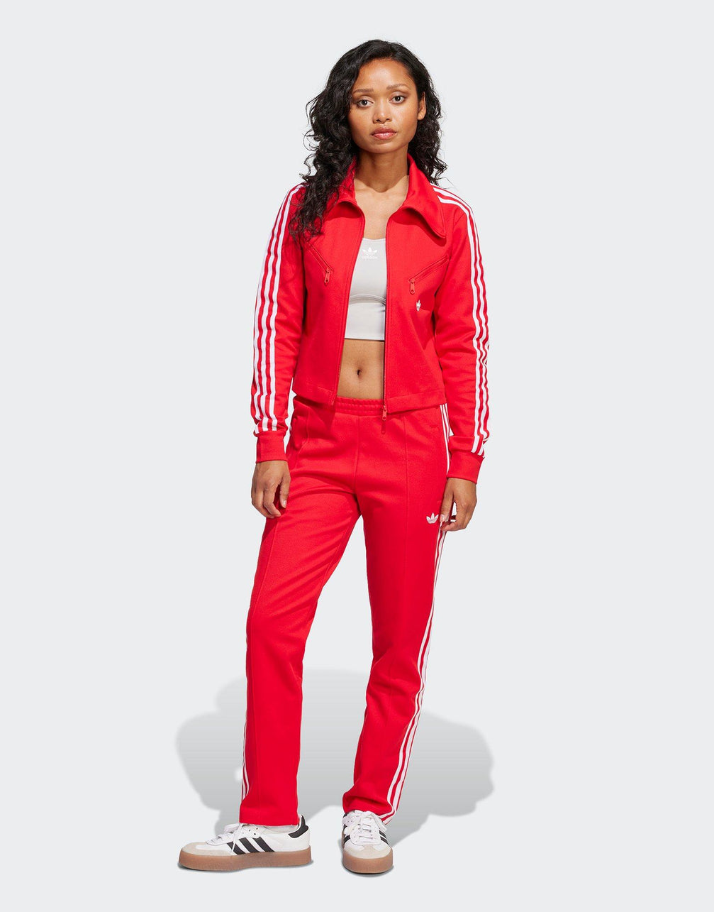 สีแดง adidas เสื้อแขนยาวผู้หญิง Adicolor Montreal - JD Sports Thailand ...