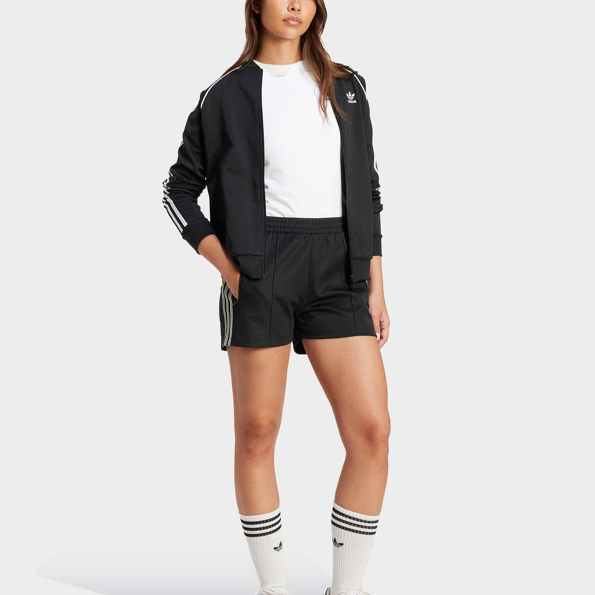 สีดำ adidas กางเกงขาสั้นผู้หญิง Summer Glow Classic - JD Sports ...