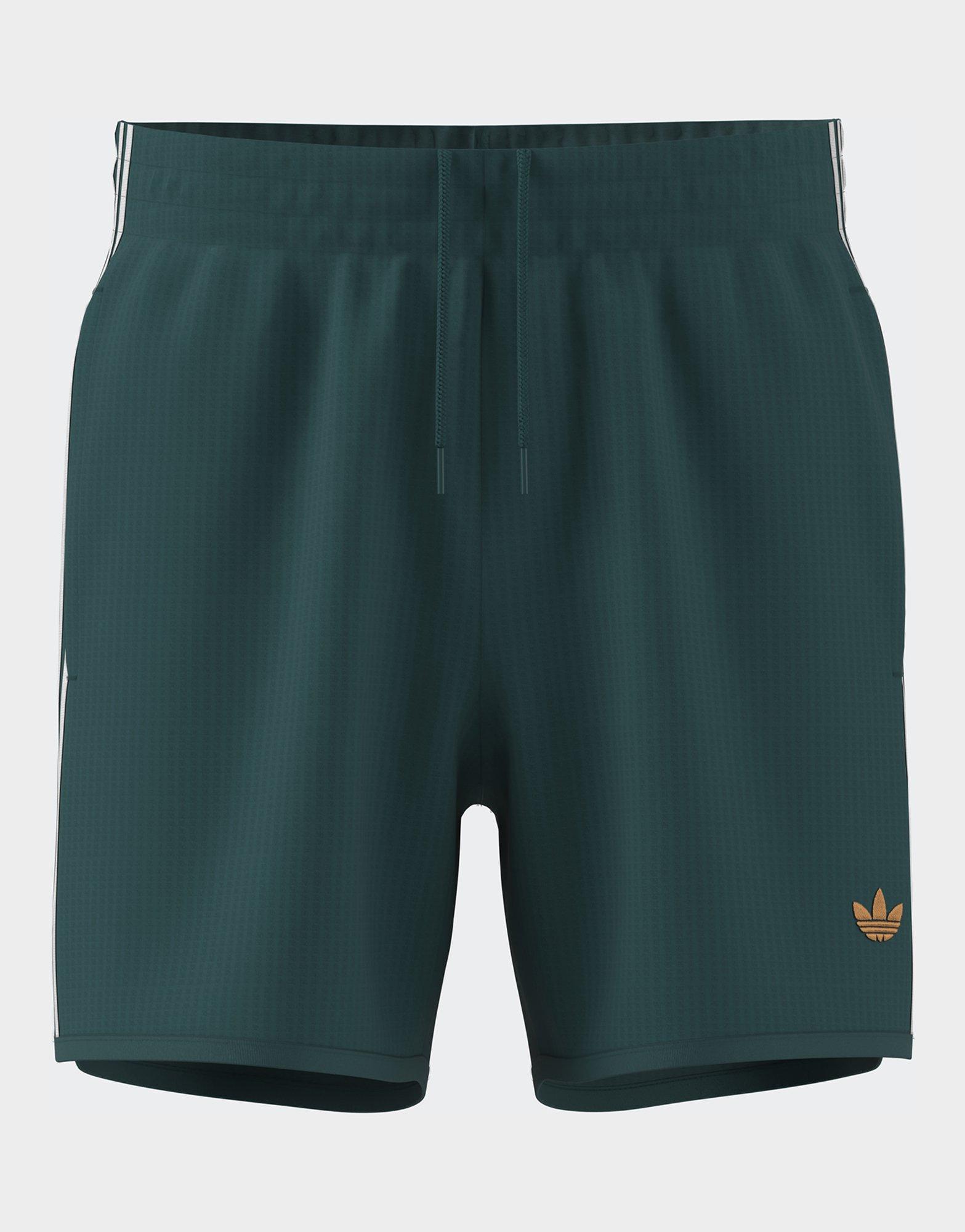 สีเขียว adidas กางเกงขาสั้นผู้ชาย Waffle Knit Sprinter - JD Sports ...