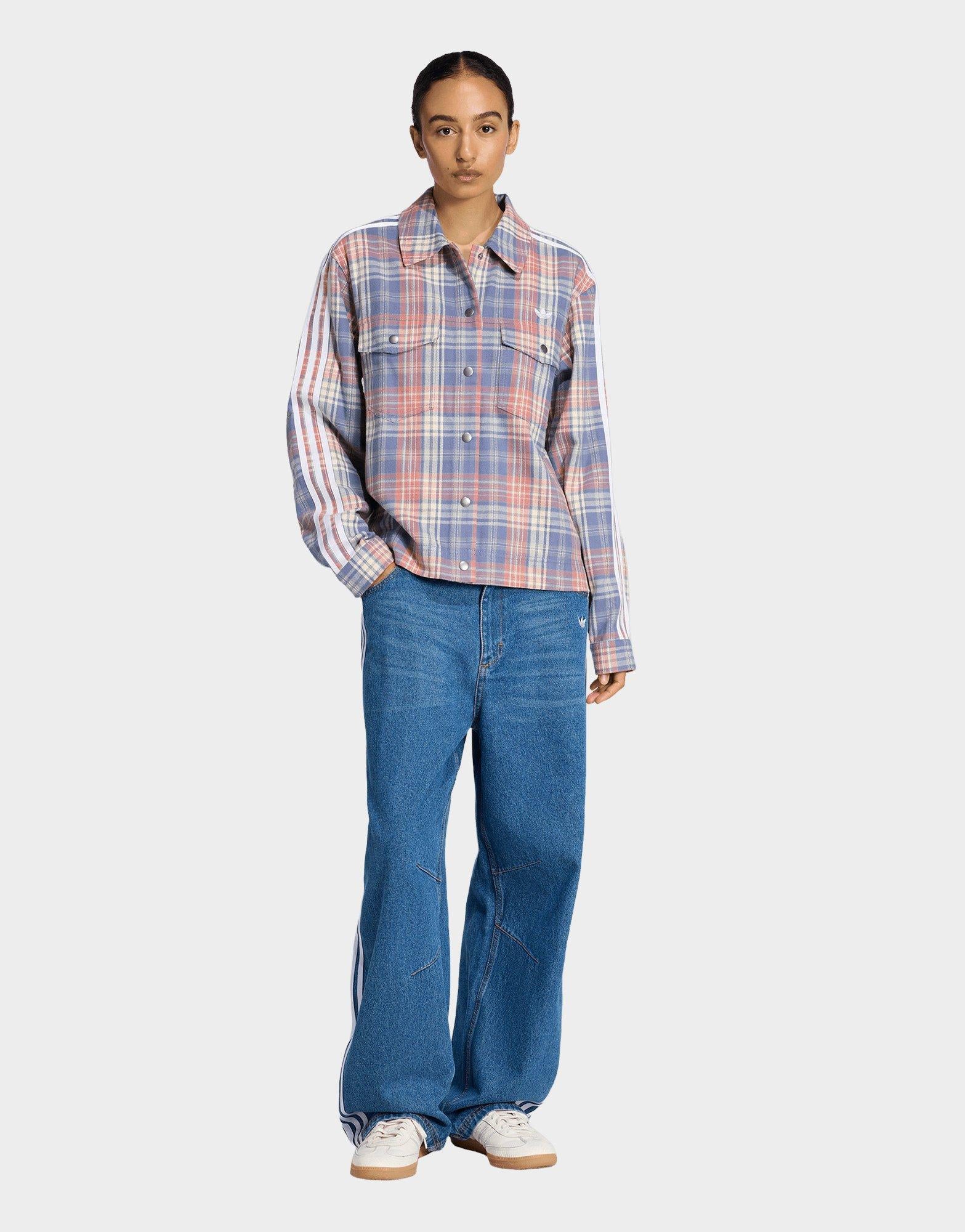 สีฟ้า adidas กางเกงขายาวผู้หญิง Baggy GFX Denim - JD Sports Thailand ...