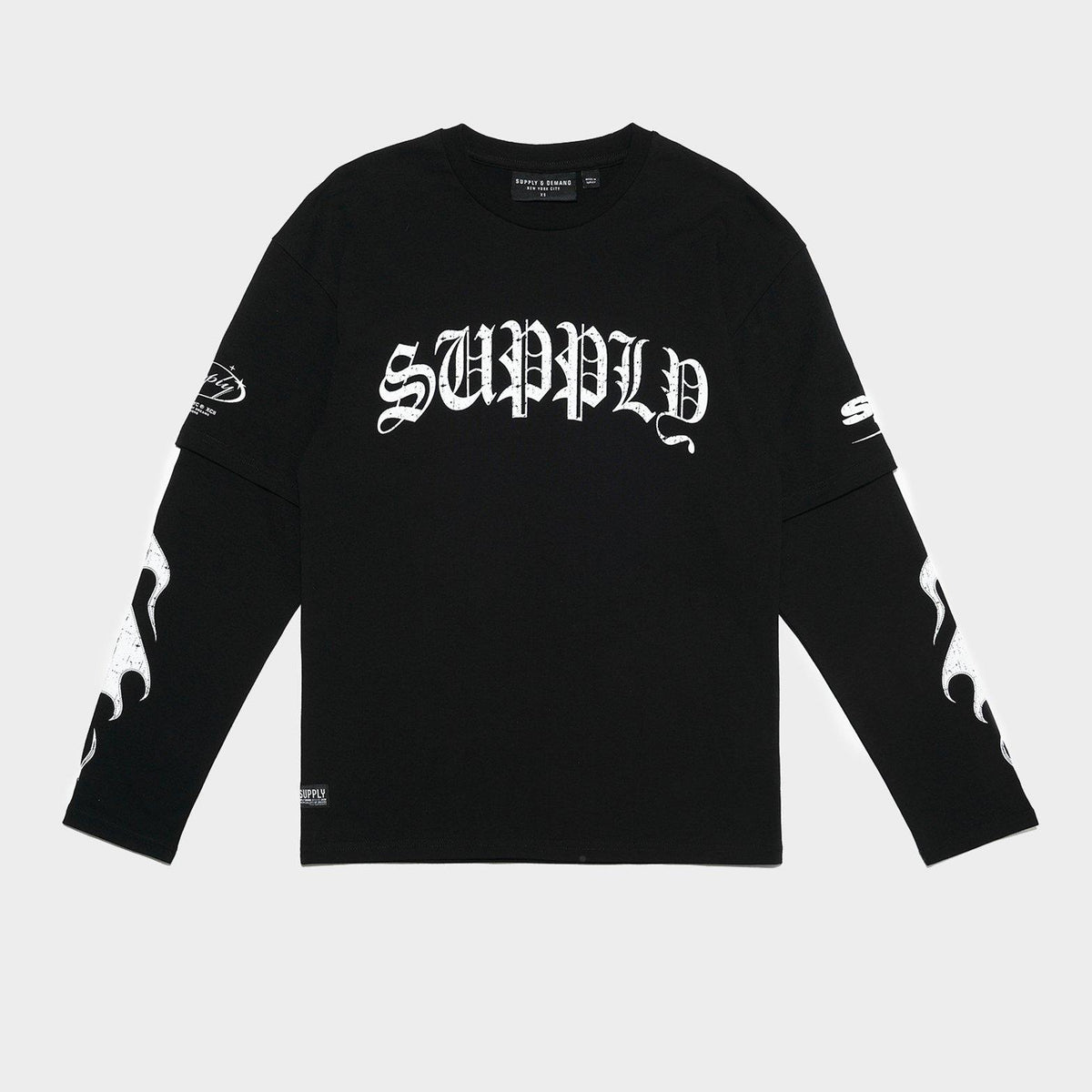 สีดำ Supply & Demand เสื้อแขนยาวผู้ชาย Corey - JD Sports Thailand – JD ...