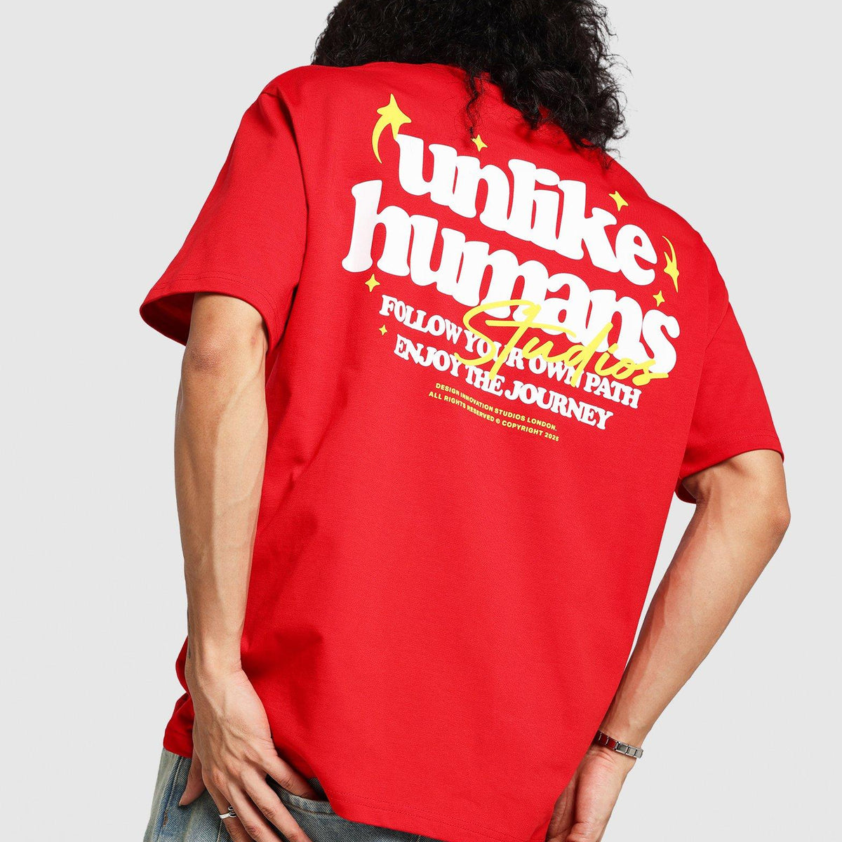 สีแดง Unlike Humans เสื้อยืดผู้ชาย Crafted - JD Sports Thailand – JD ...