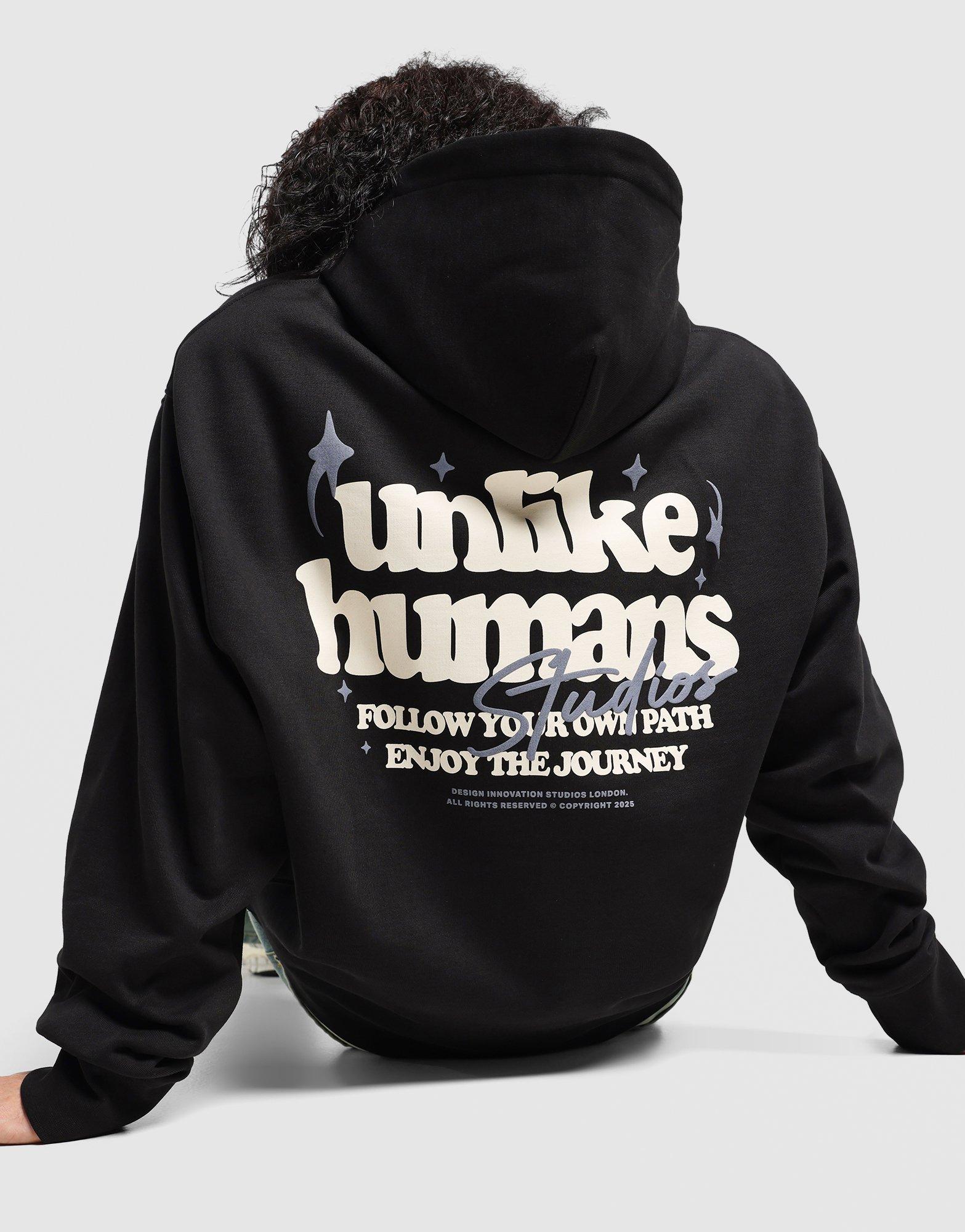 สีดำ Unlike Humans เสื้อฮู้ดดี้ผู้ชาย Crafted - JD Sports Thailand – JD ...